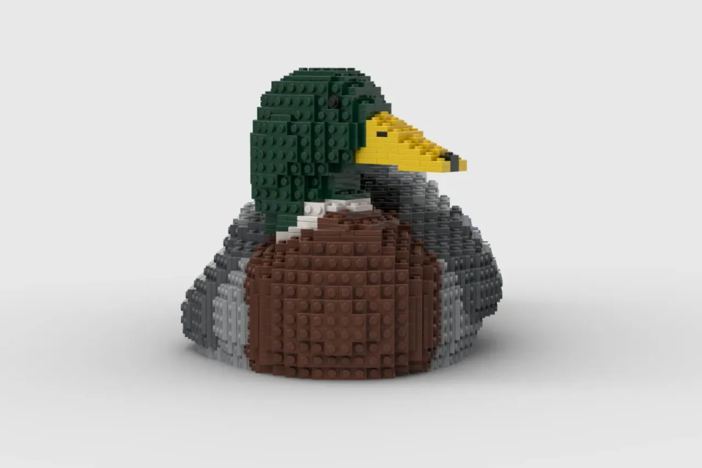 Life-sized LEGO mallard quacks its way to 10K on LEGO Ideas