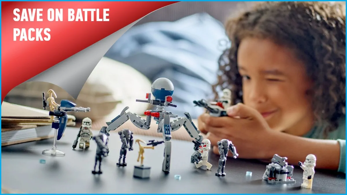 Stock up on LEGO Star Wars and NINJAGO battle packs at GAME