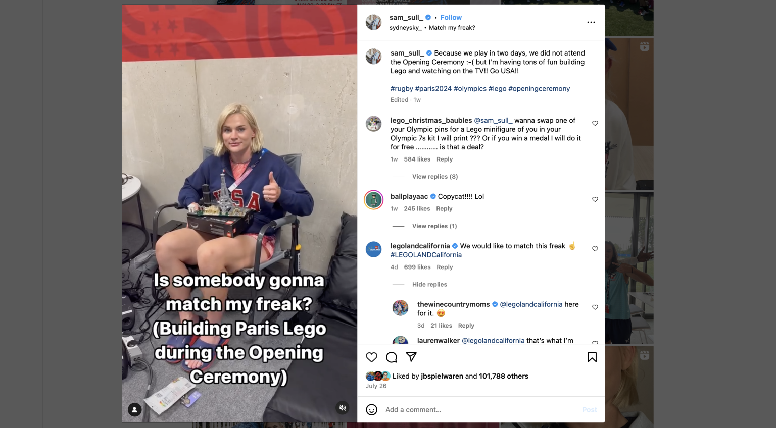 Paris 2024 Olympics medallist says ‘LEGO changed my life’