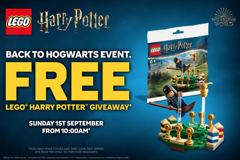 Bolsa de plástico LEGO Harry Potter gratuita disponible en Smyths Toys