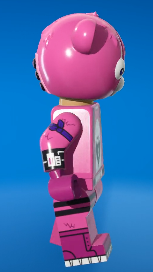 Comparing the first officially released LEGO Fortnite minifigure