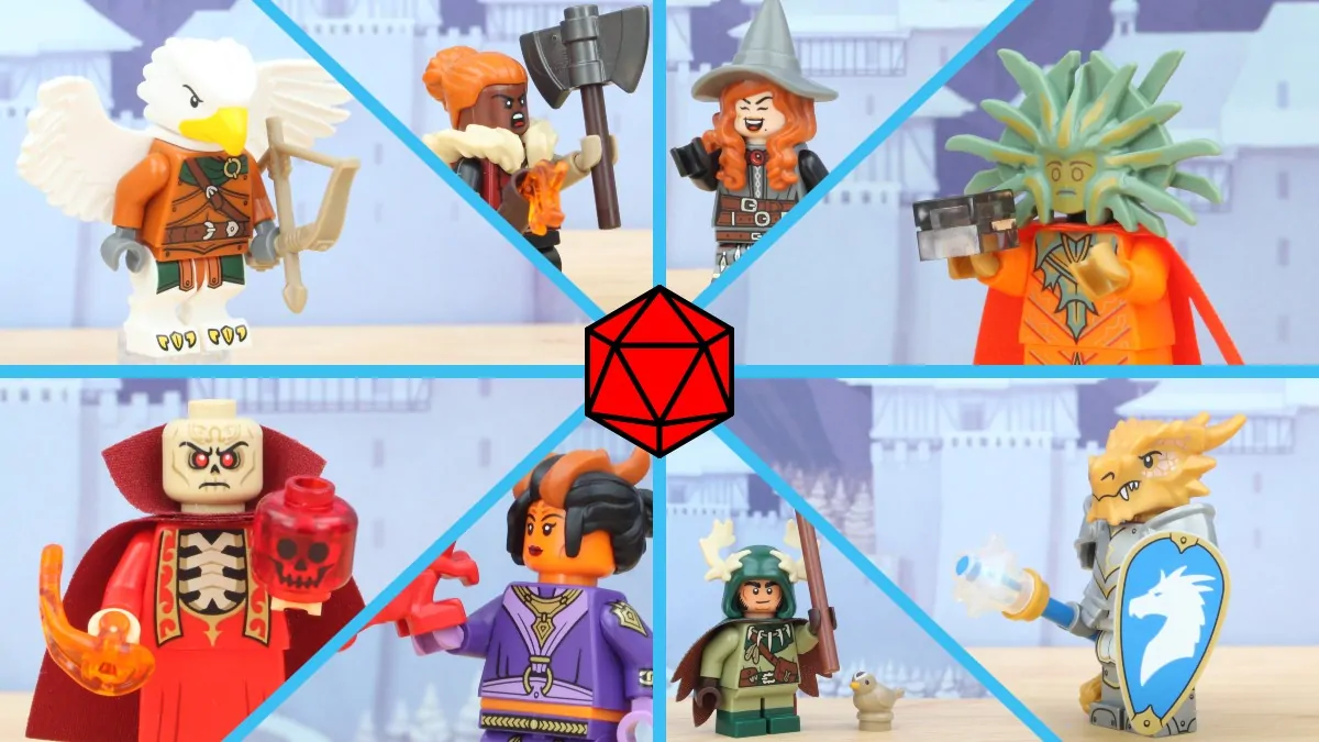 Choose your path to all 12 LEGO Dungeons & Dragons minifigures