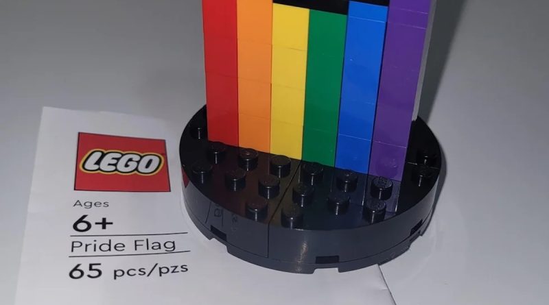 Manchester Pride attendee shares the build for free LEGO Pride flag