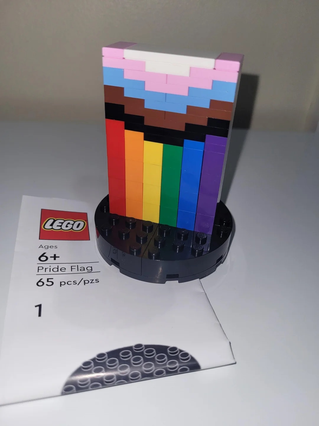 Manchester Pride attendee shares the build for free LEGO Pride flag