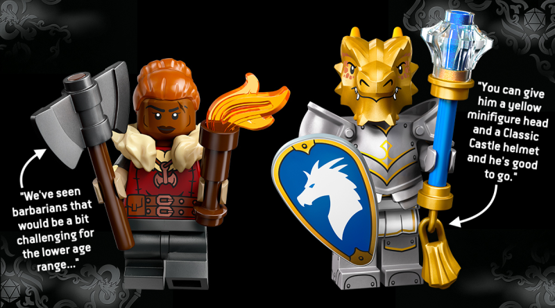 LEGO D&D secrets: Barbarian Dwarf and Dragonborn Paladin