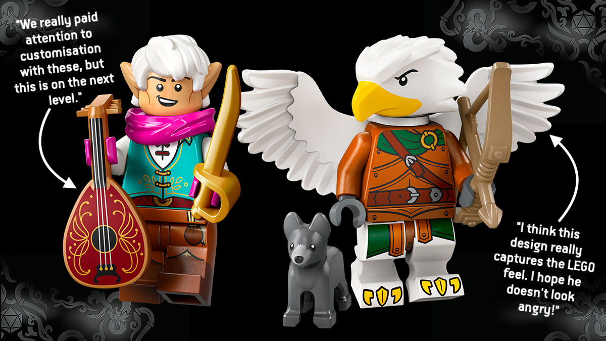 LEGO D&D designer interview: Elf Bard and Aarakocra Ranger