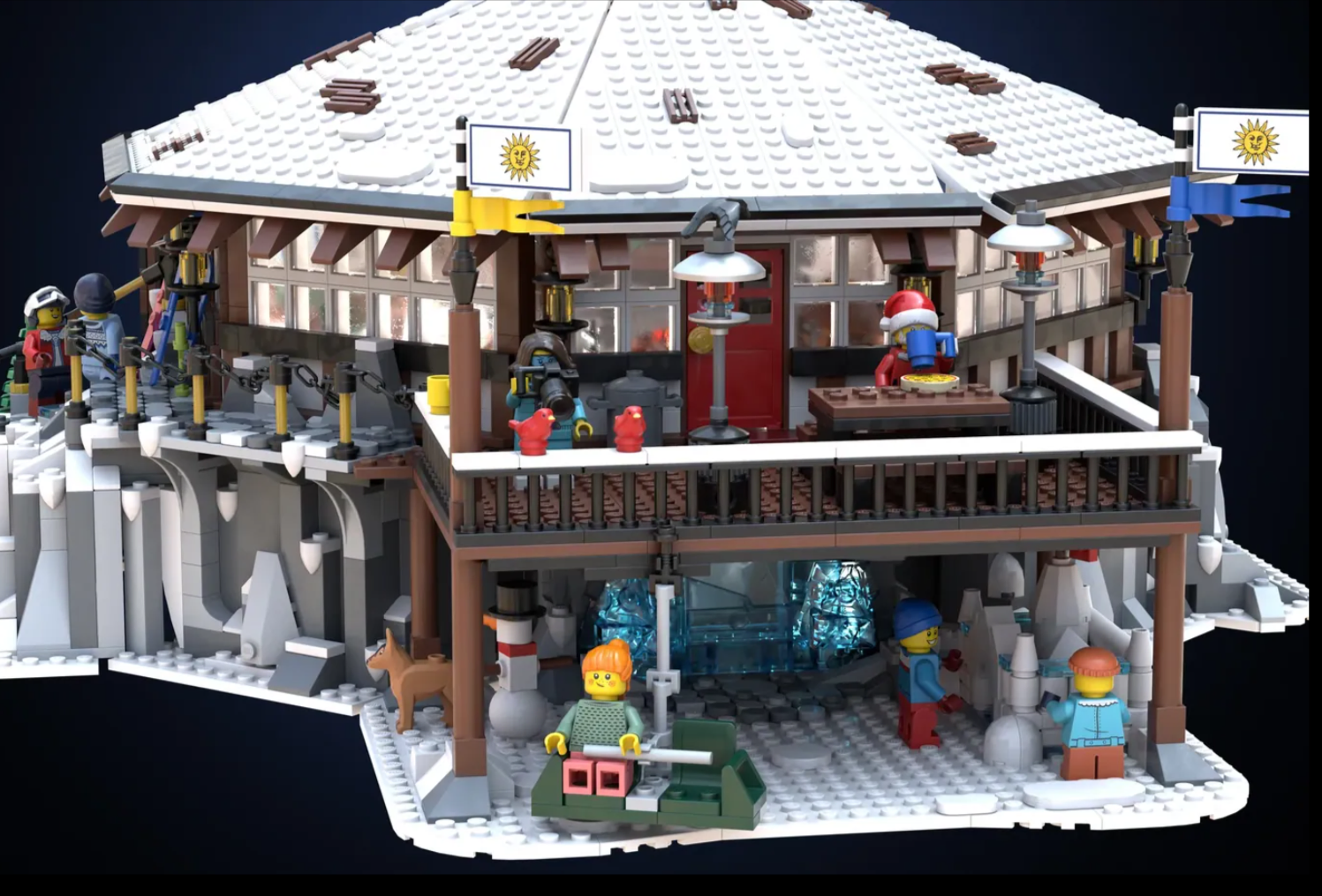 LEGO Ideas Ski Lodge offers a home away from snow at 10K
