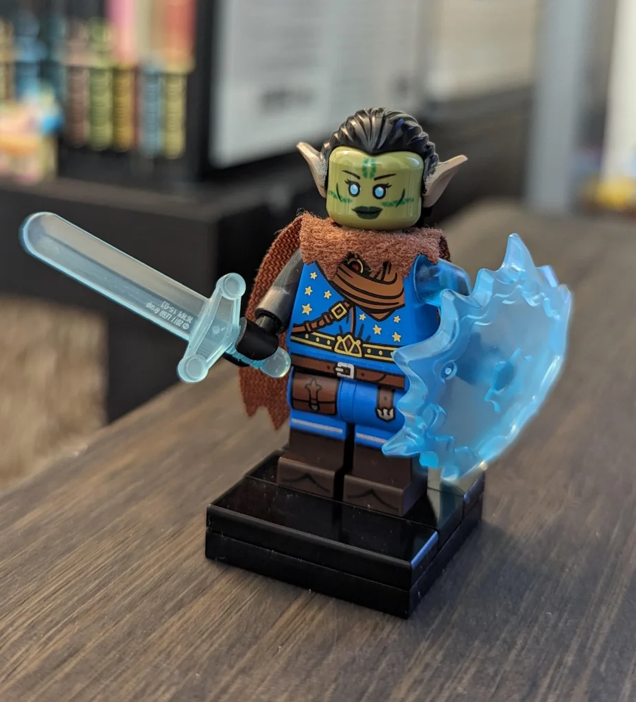 LEGO Dungeons & Dragons minifigures, before and after