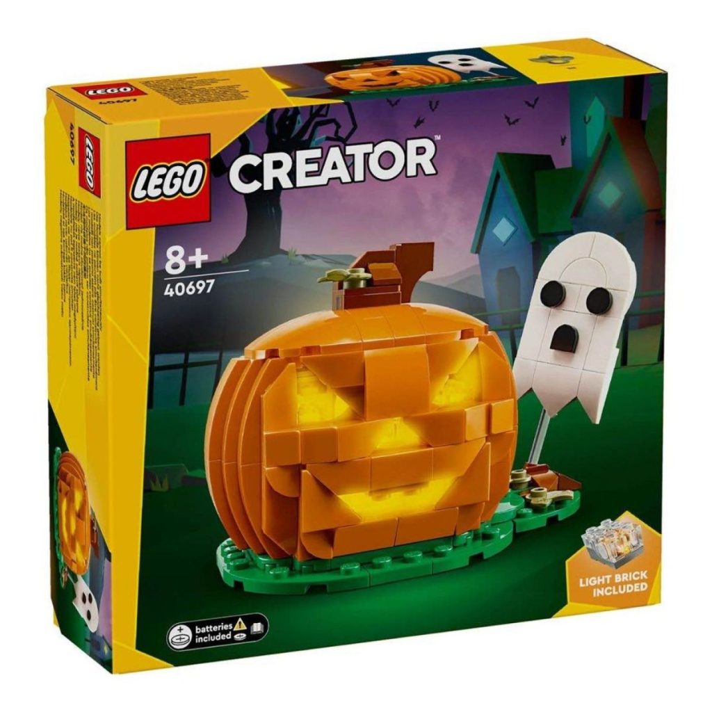 LEGO Creator 40697 Light Up Jack-o'-Lantern revealed