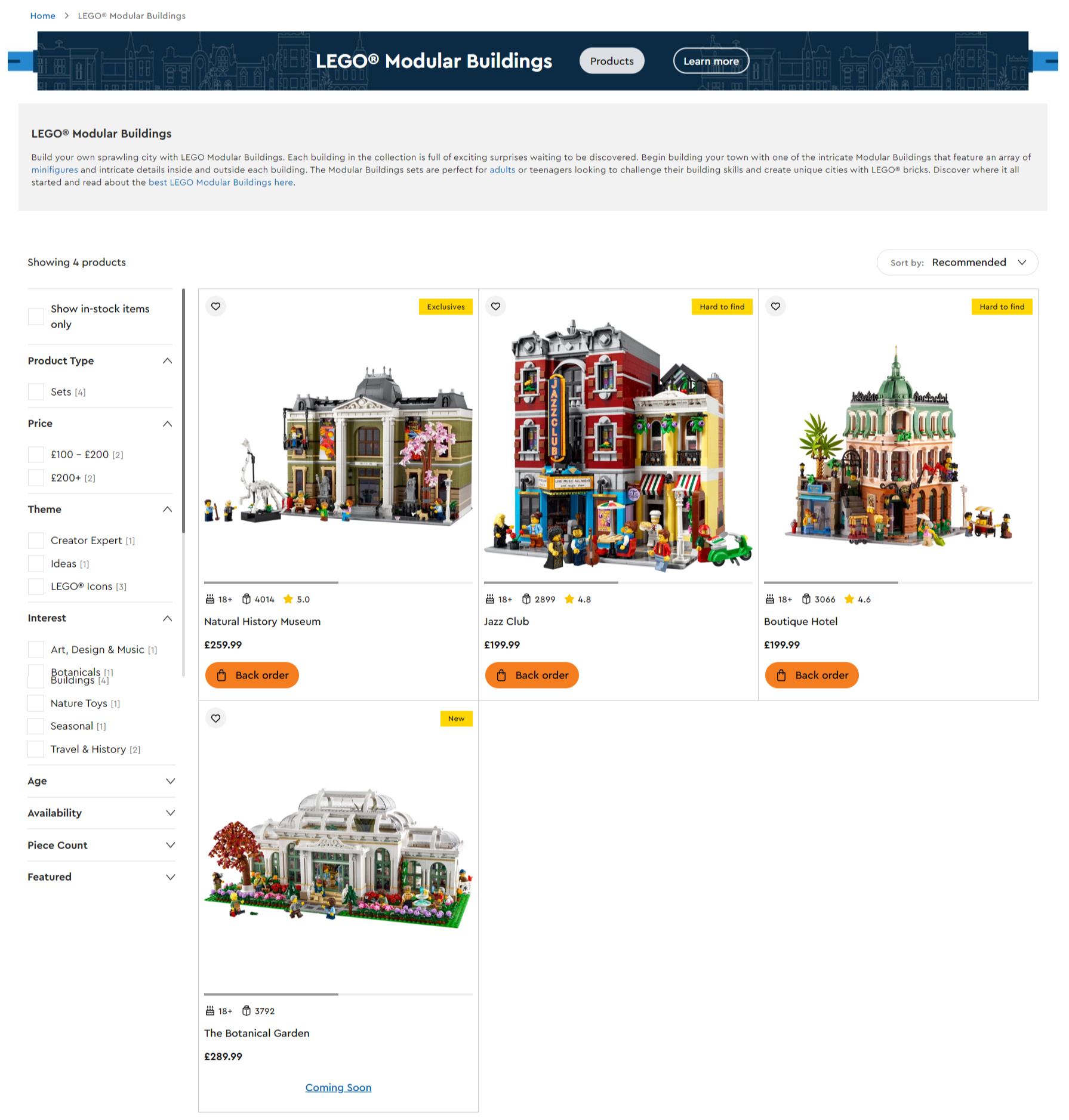 LEGO considers 21353 The Botanical Garden a modular building