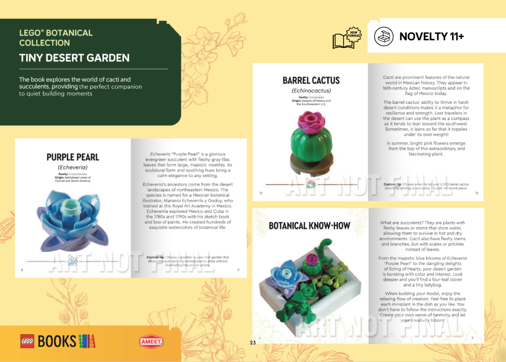 LEGO Botanical Collection books revealed for 2025