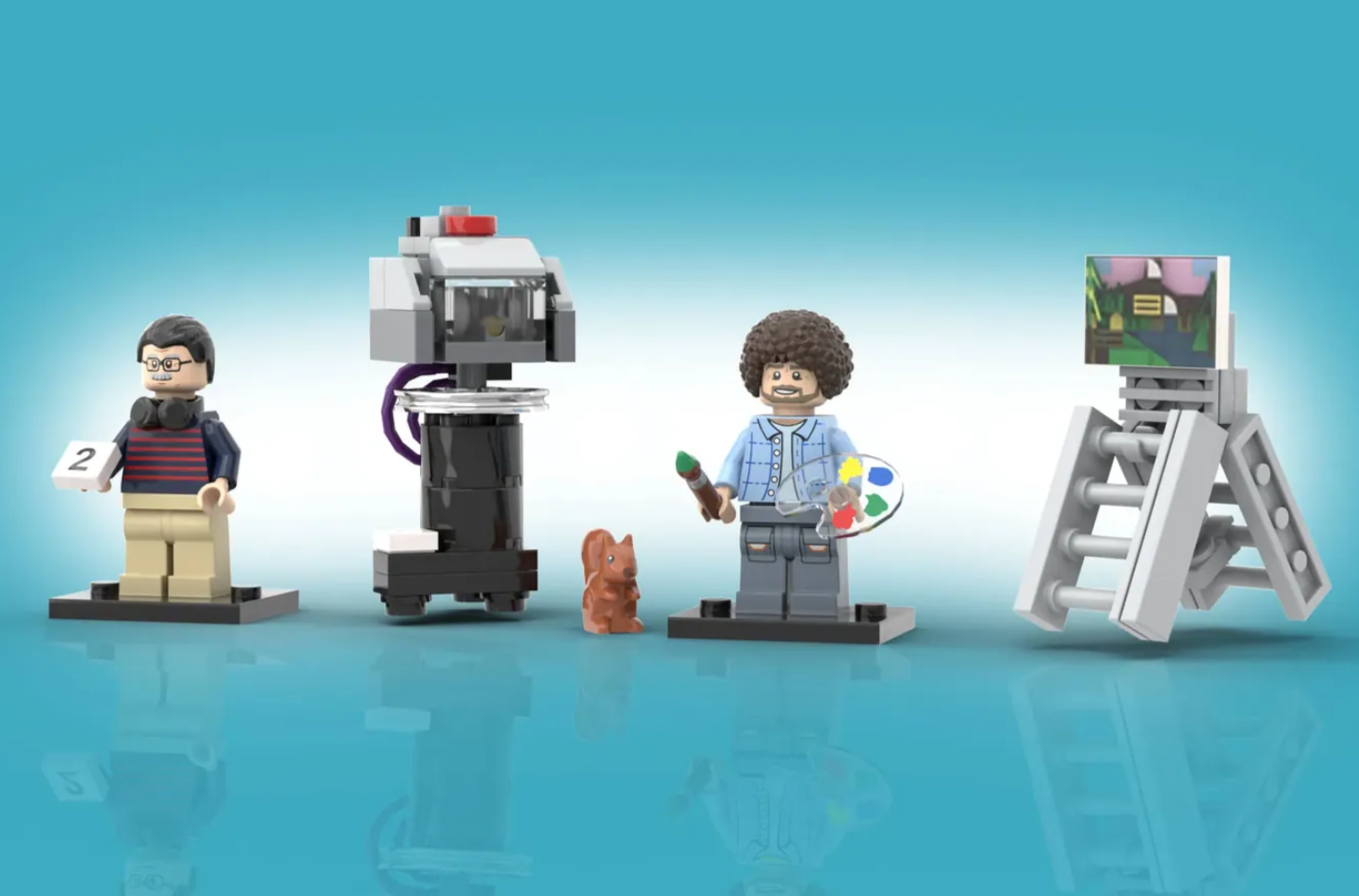 Bob Ross tribute would be right at home in LEGO Ideas