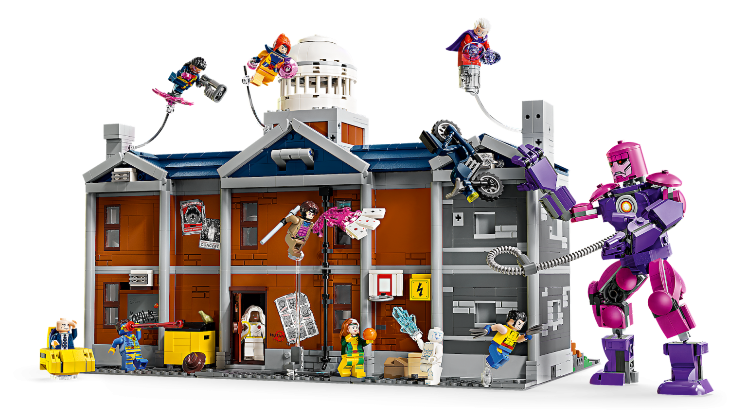 LEGO Marvel 76294 X-Men: A turnê visual da Mansão X