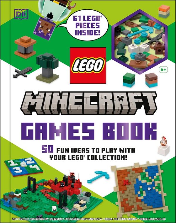 Official LEGO Minecraft Games Book launching in 2025