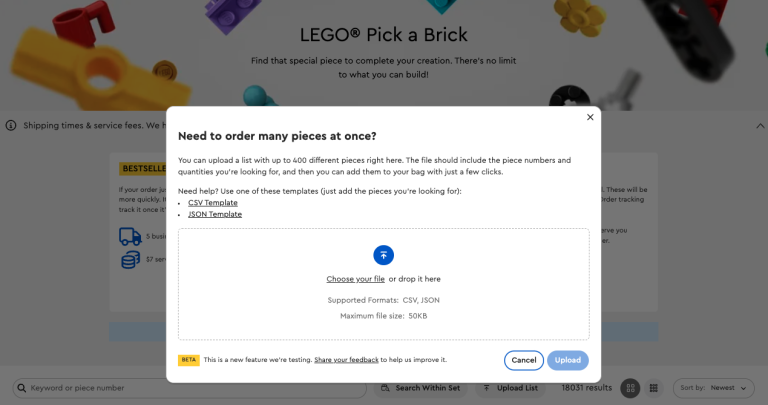 LEGO Pick a Brick launches highly-anticipated new feature