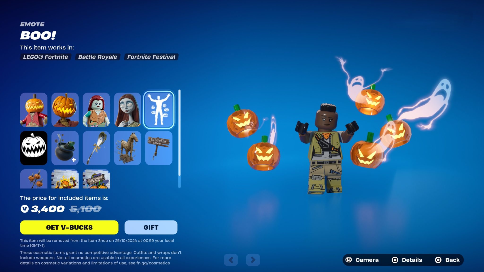 LEGO Fortnite's Halloween includes free items and The Nightmare Before ...