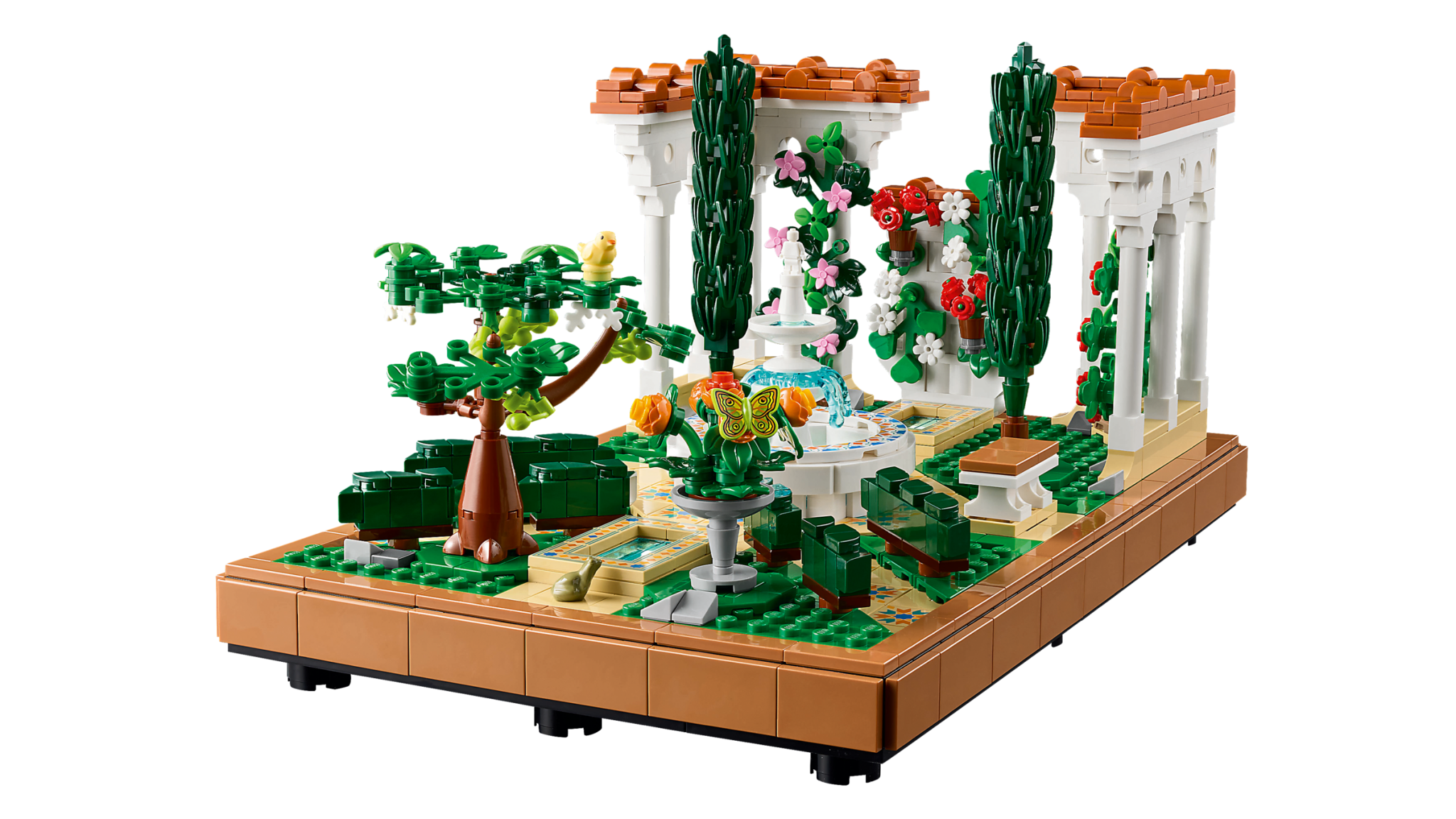 LEGO Icons Gardens of the World 10359 Fountain Garden revealed