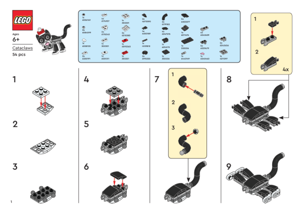 LEGO Stocking and Cataclaws available via Pick a Brick