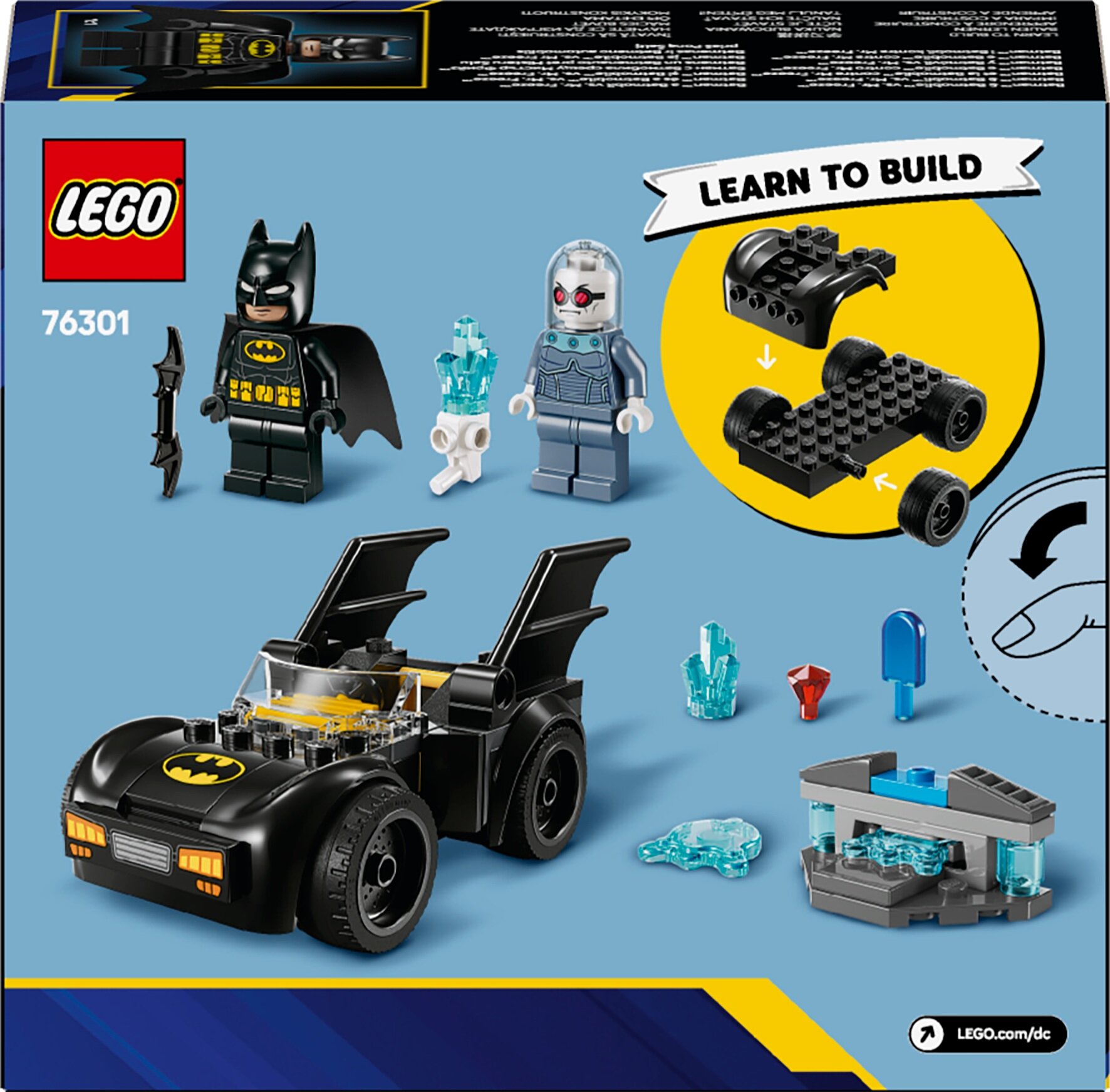 LEGO DC 2025 sets listed, including The Dark Knight Tumbler
