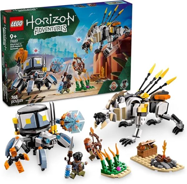 Primeiras imagens do conjunto LEGO Horizon Shell-Walker e Sawtooth 2025 ...