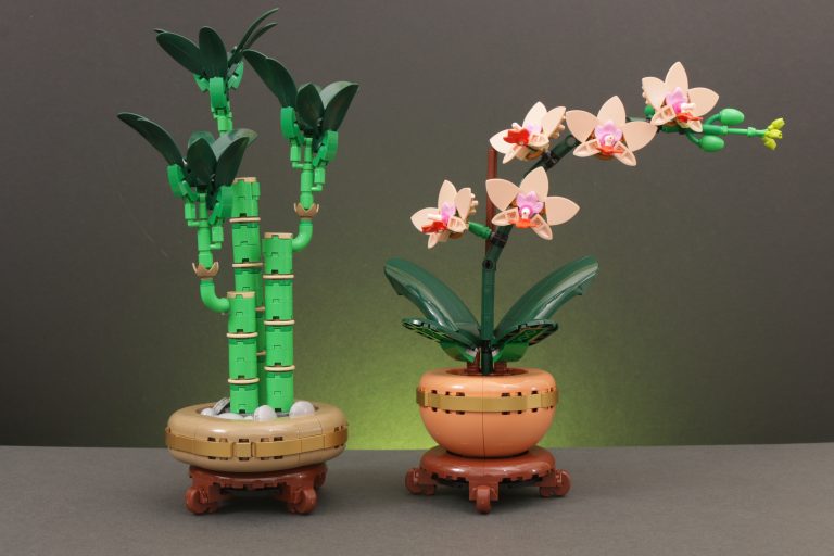 LEGO 10343 Mini Orchid and 10344 Lucky Bamboo review