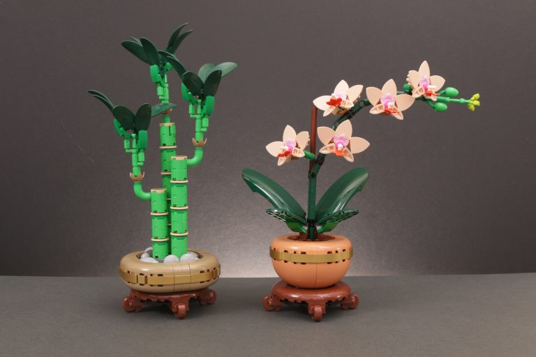 LEGO 10343 Mini Orchid and 10344 Lucky Bamboo review
