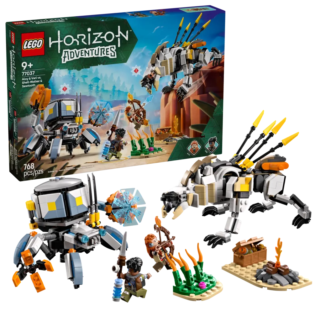 Pre-order LEGO Horizons Aloy & Varl vs. Shell-Walker & Sawtooth now