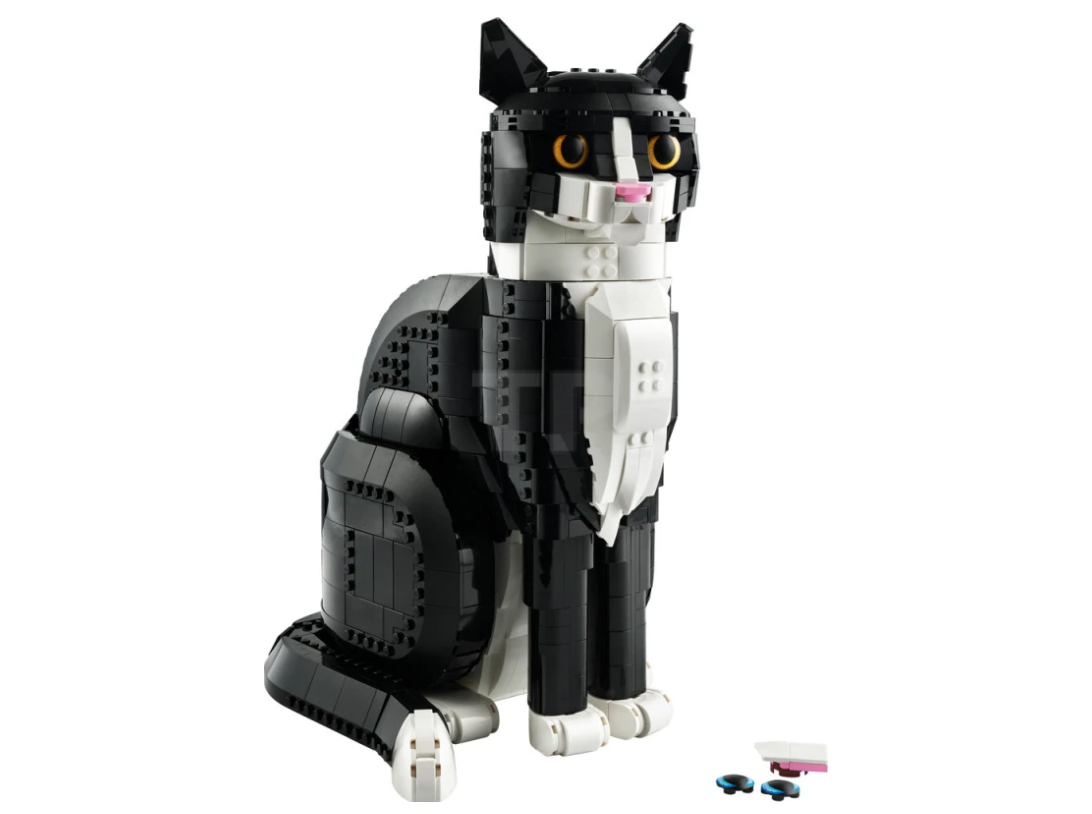 LEGO Icons' £130 puppy compared to the £90 Ideas cat