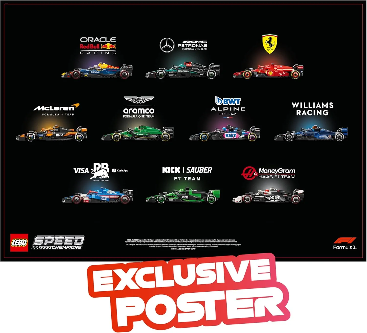 LEGO Speed Champions Formula 1 10-pack pre-orders open now