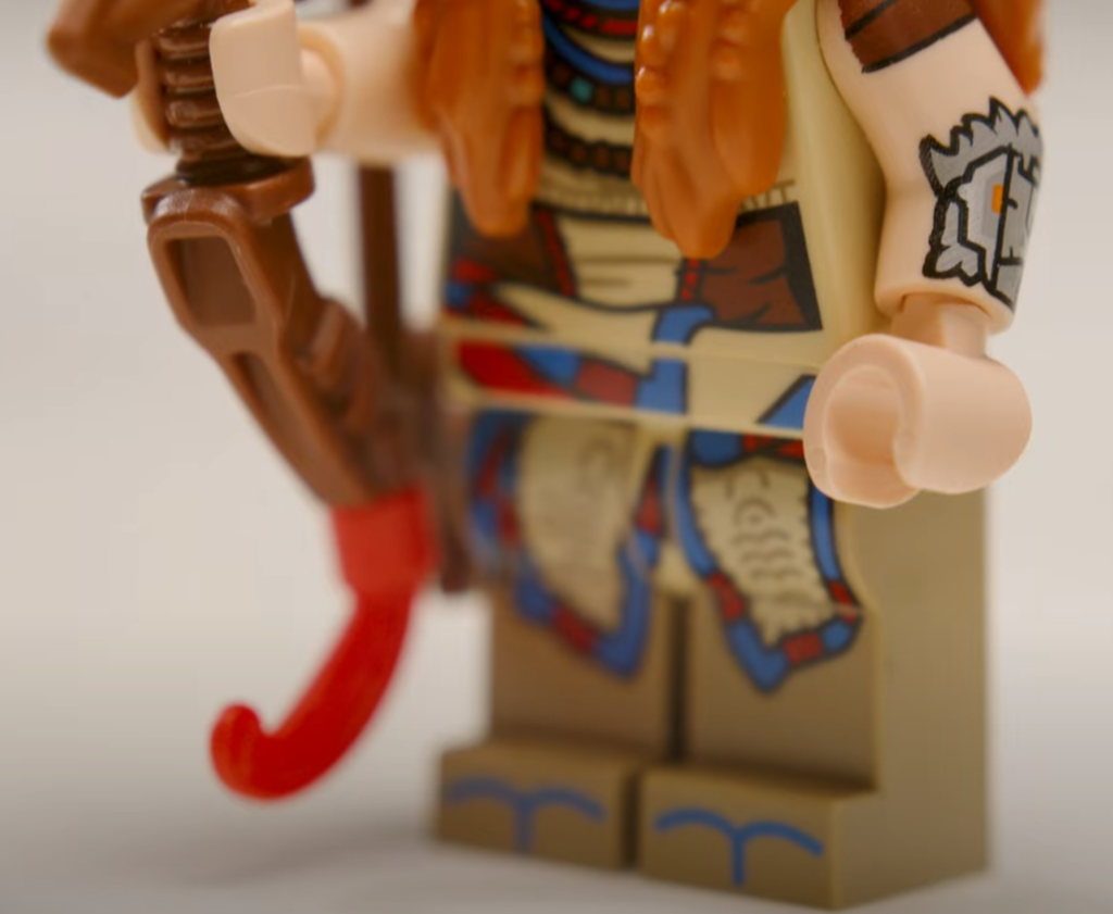 New LEGO Horizon minifigure spotted with physical prints and piece