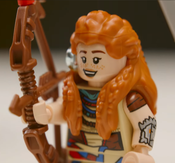 New LEGO Horizon minifigure spotted with physical prints and piece