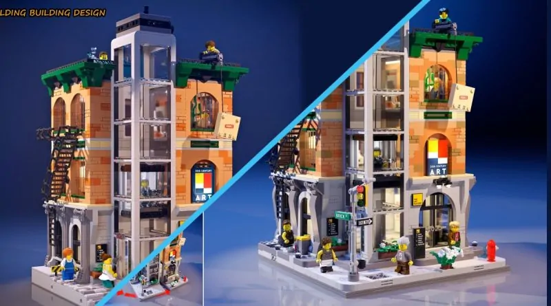 Modular buildings find a way into LEGO BrickLink Series 6