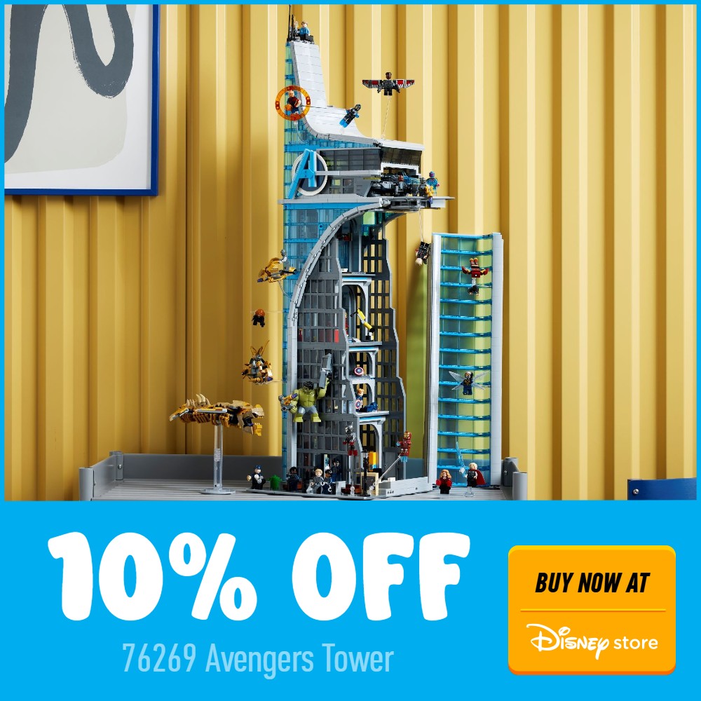 Rare savings on LEGO Star Wars, Marvel, and Disney giants at Disney Store