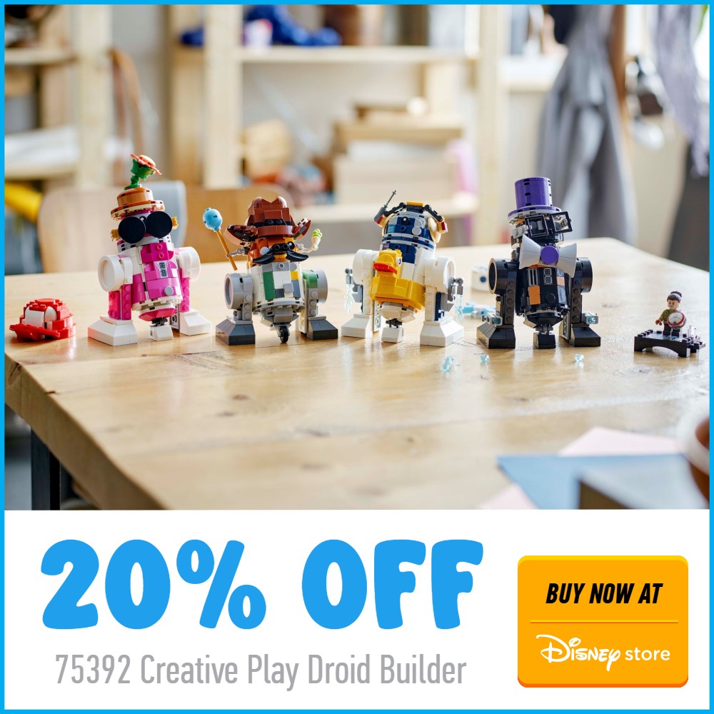 Up to 20% off LEGO Star Wars, Marvel, and more at Disney Store US