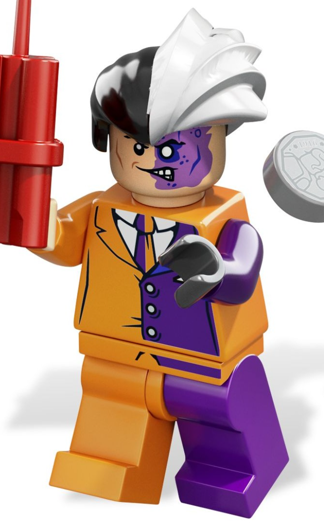 2025 LEGO DC's Two-Face minifigure is unlike any before it