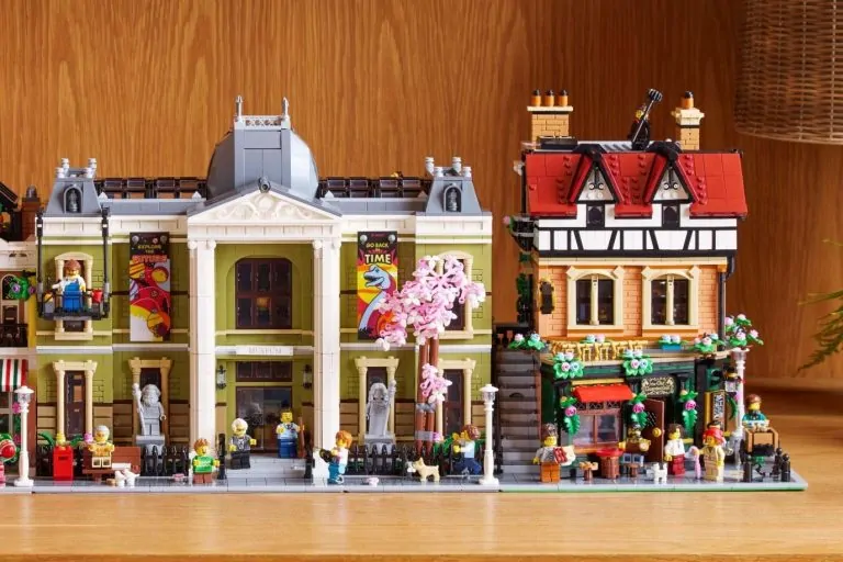 LEGO 10350 Tudor Corner is designed for a specific spot on the modular ...