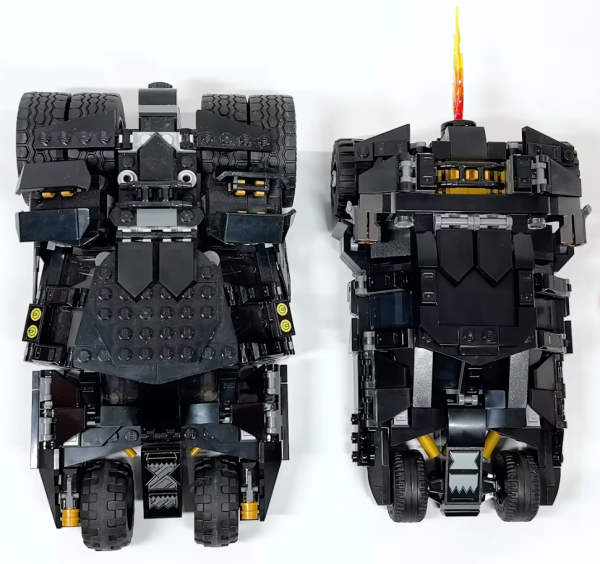 Comparing nearly two decades of LEGO Batman Tumbler builds