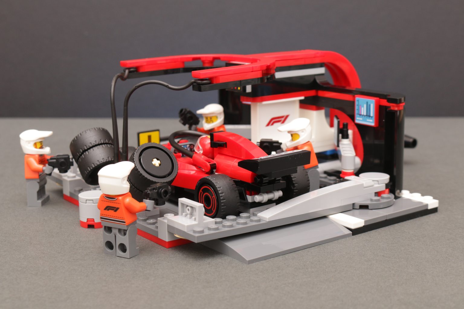 LEGO City 60443 F1 Pit Stop & Pit Crew with Ferrari Car