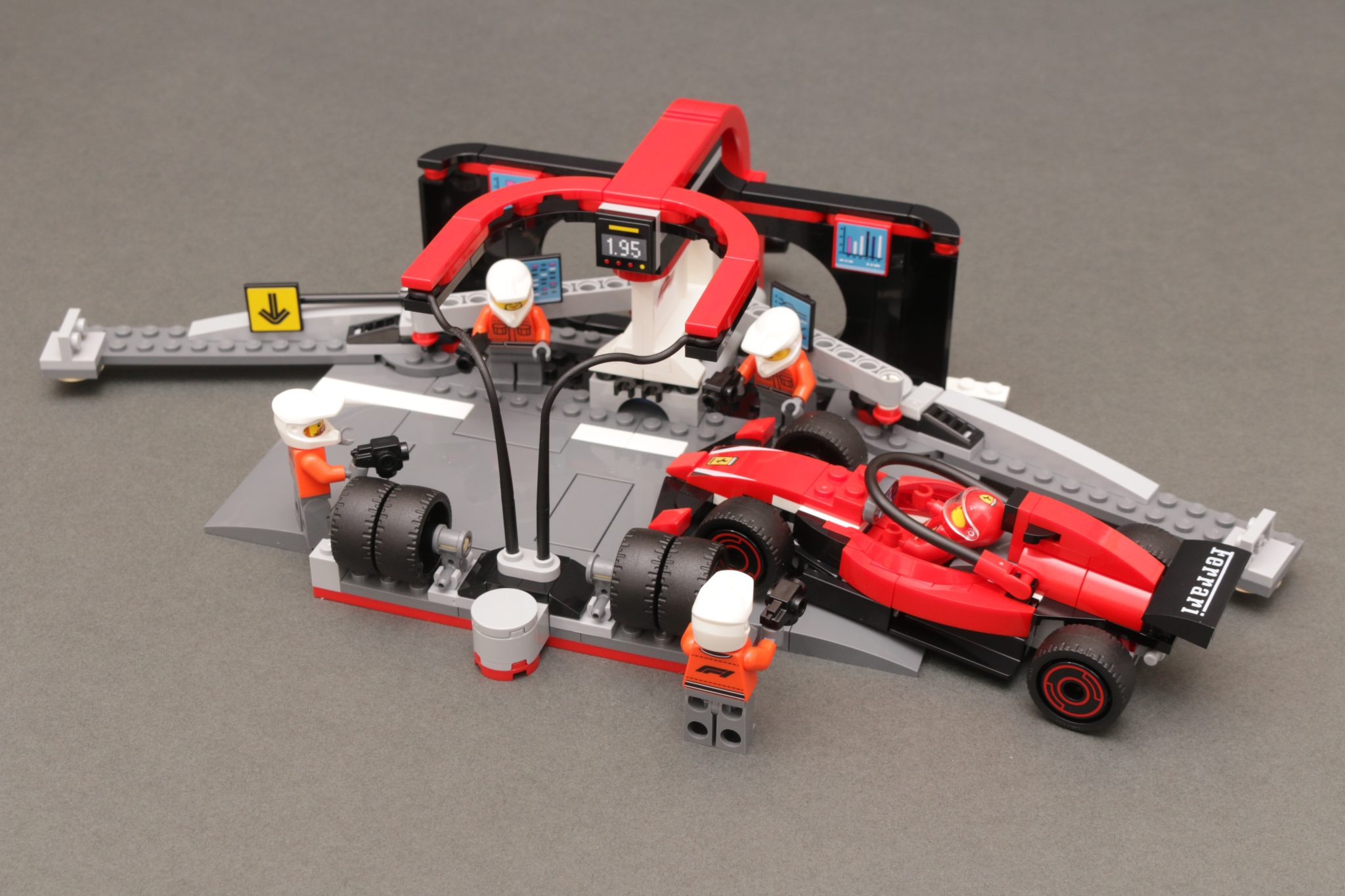 LEGO City 60443 F1 Pit Stop & Pit Crew with Ferrari Car