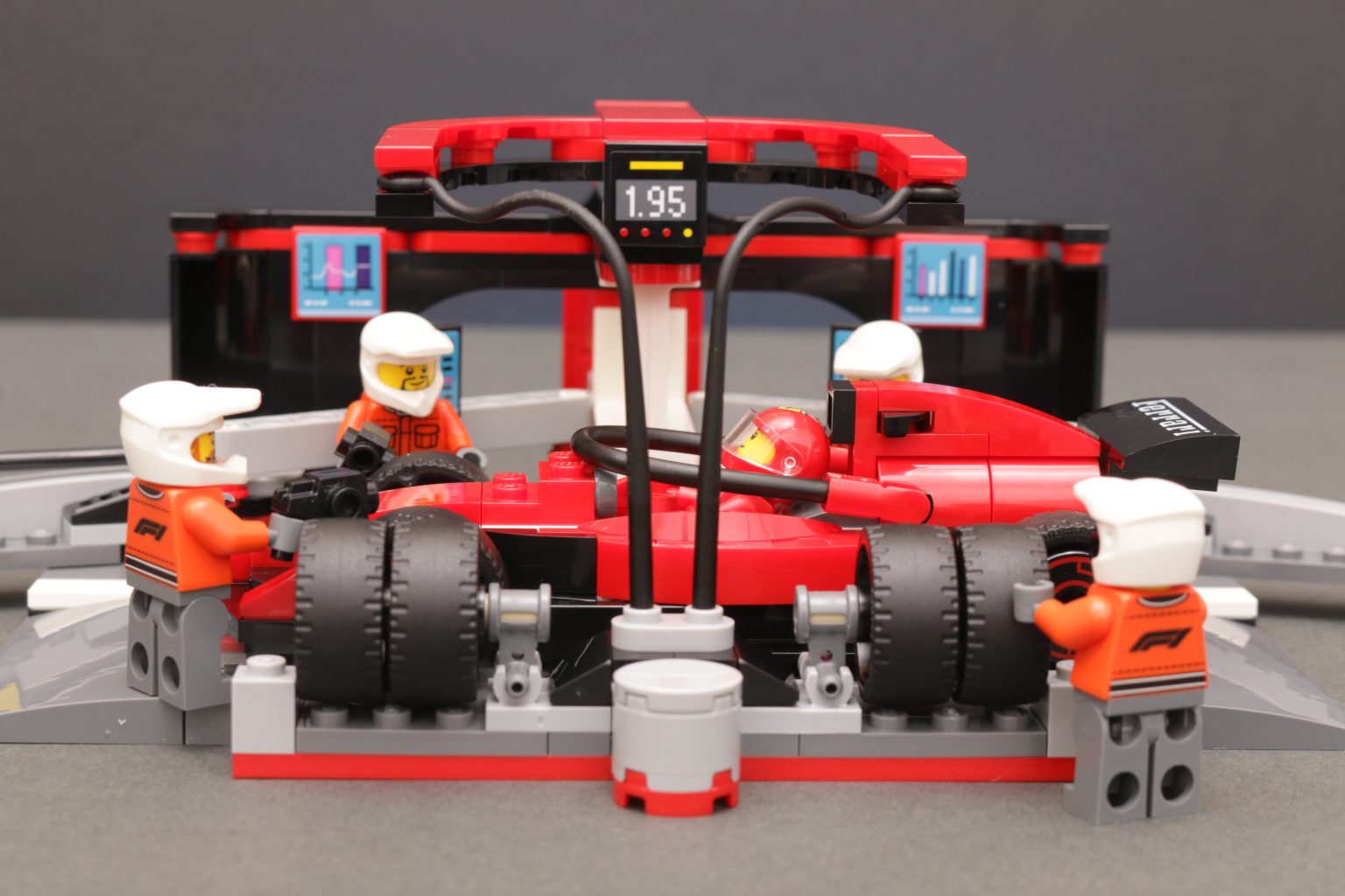 LEGO City 60443 F1 Pit Stop & Pit Crew with Ferrari Car