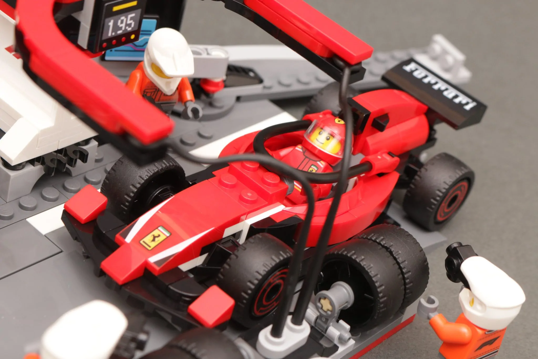 LEGO City 60443 F1 Pit Stop & Pit Crew with Ferrari Car