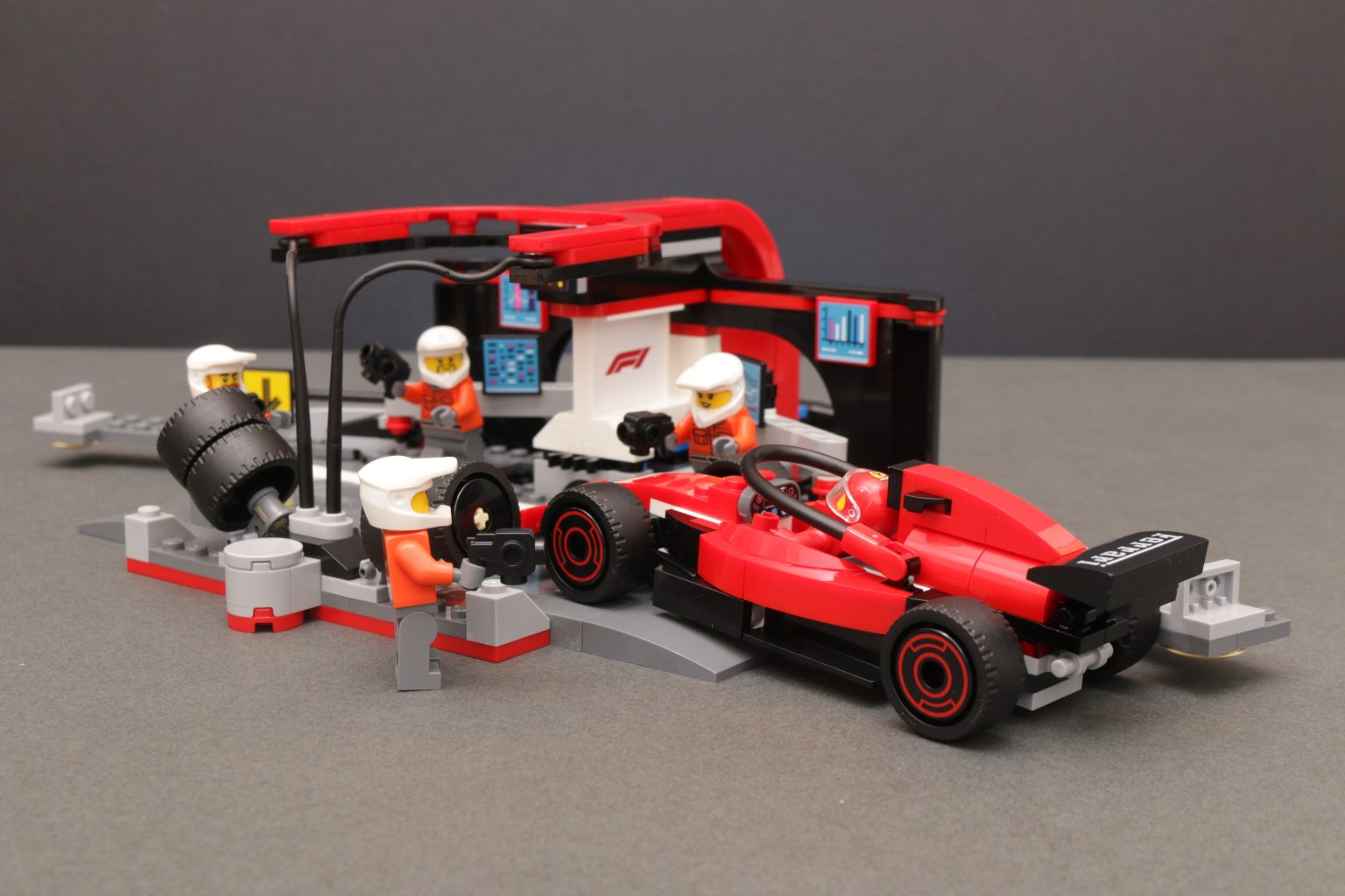 LEGO City 60443 F1 Pit Stop & Pit Crew with Ferrari Car