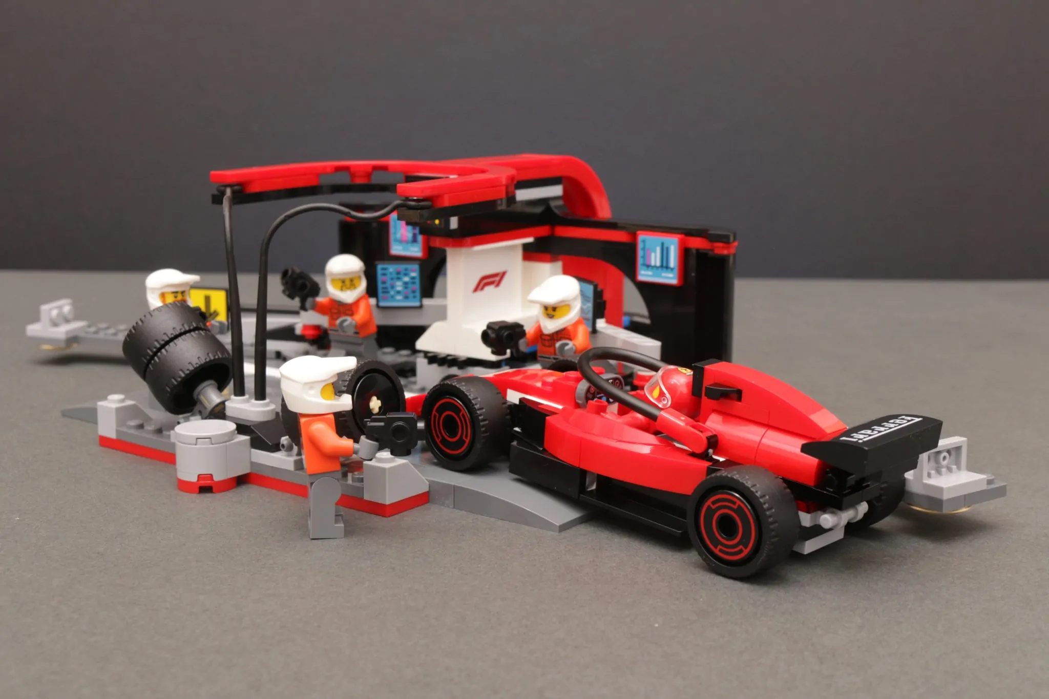 LEGO City 60443 F1 Pit Stop & Pit Crew with Ferrari Car