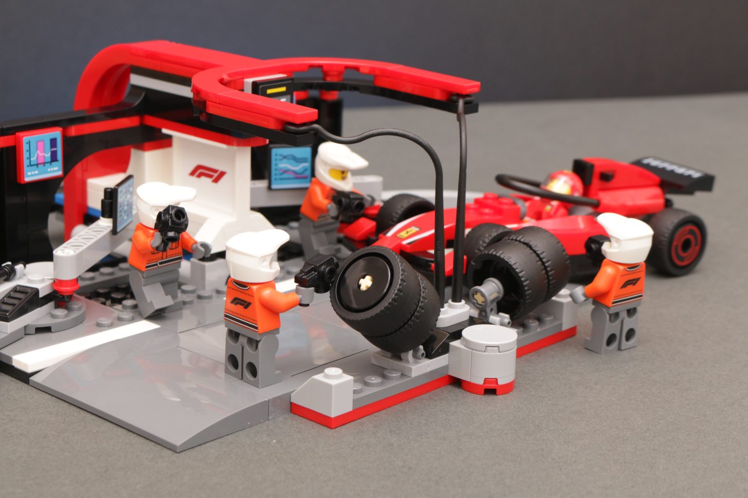 LEGO City 60443 F1 Pit Stop & Pit Crew with Ferrari Car