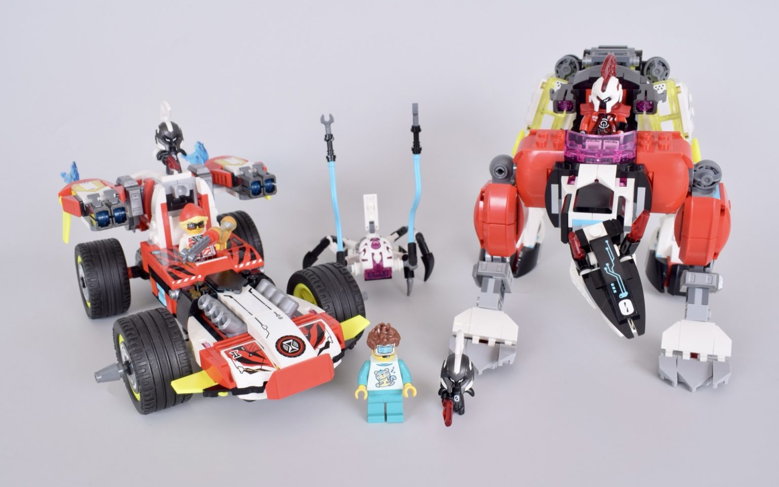 LEGO 71497 Cooper's Tiger Mech & Zero's Hot Rod Car review