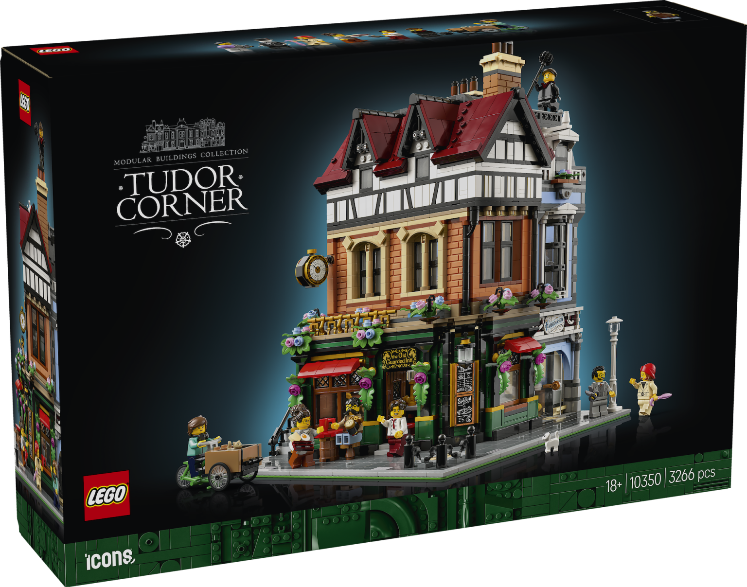 LEGO Icons 10350 Tudor Corner modular building revealed