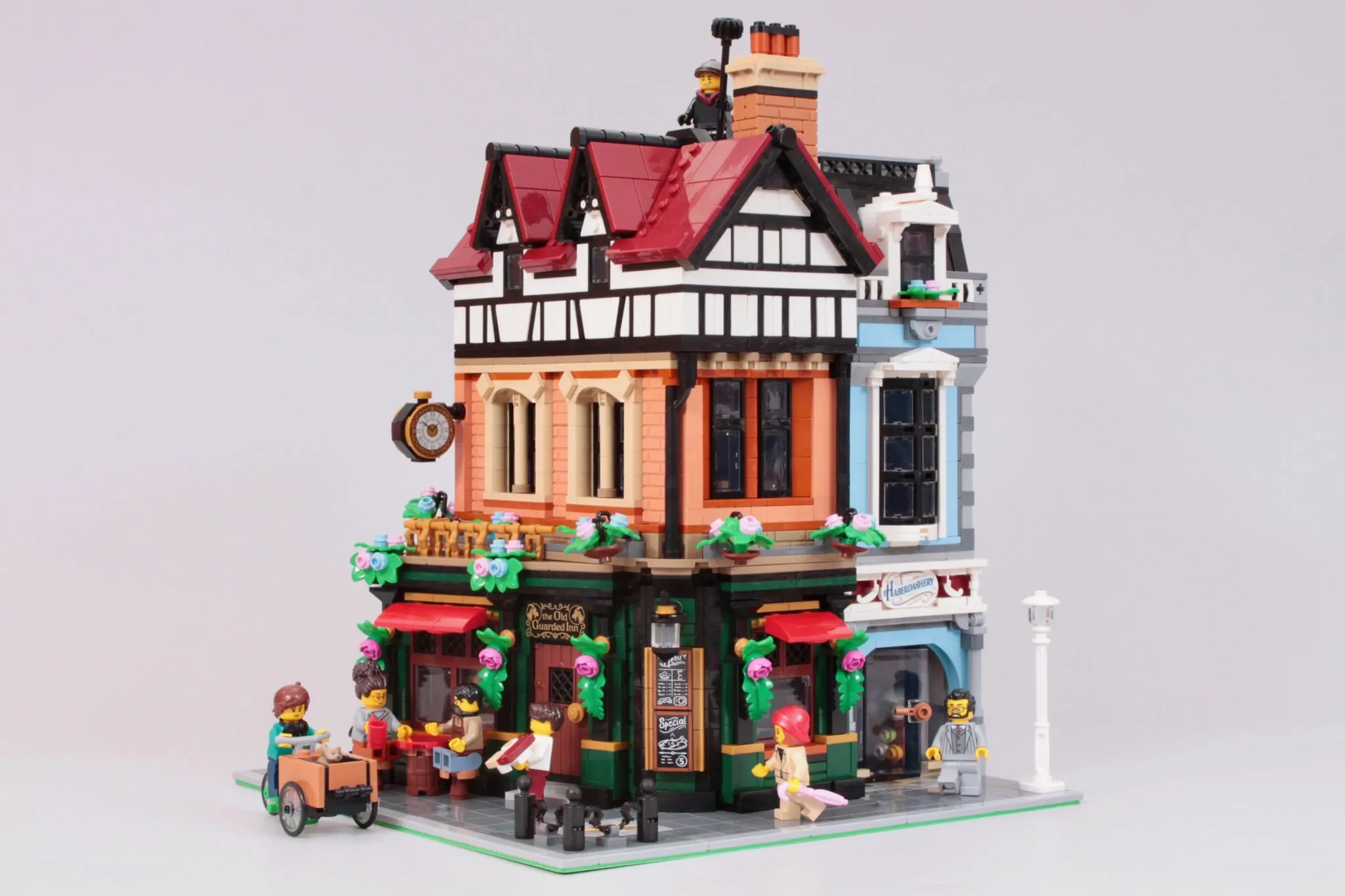 LEGO 10350 Tudor Corner is designed for a specific spot on the modular ...