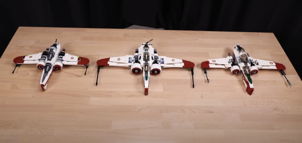LEGO Star Wars 2025 ARC-170 compared with its predecessors