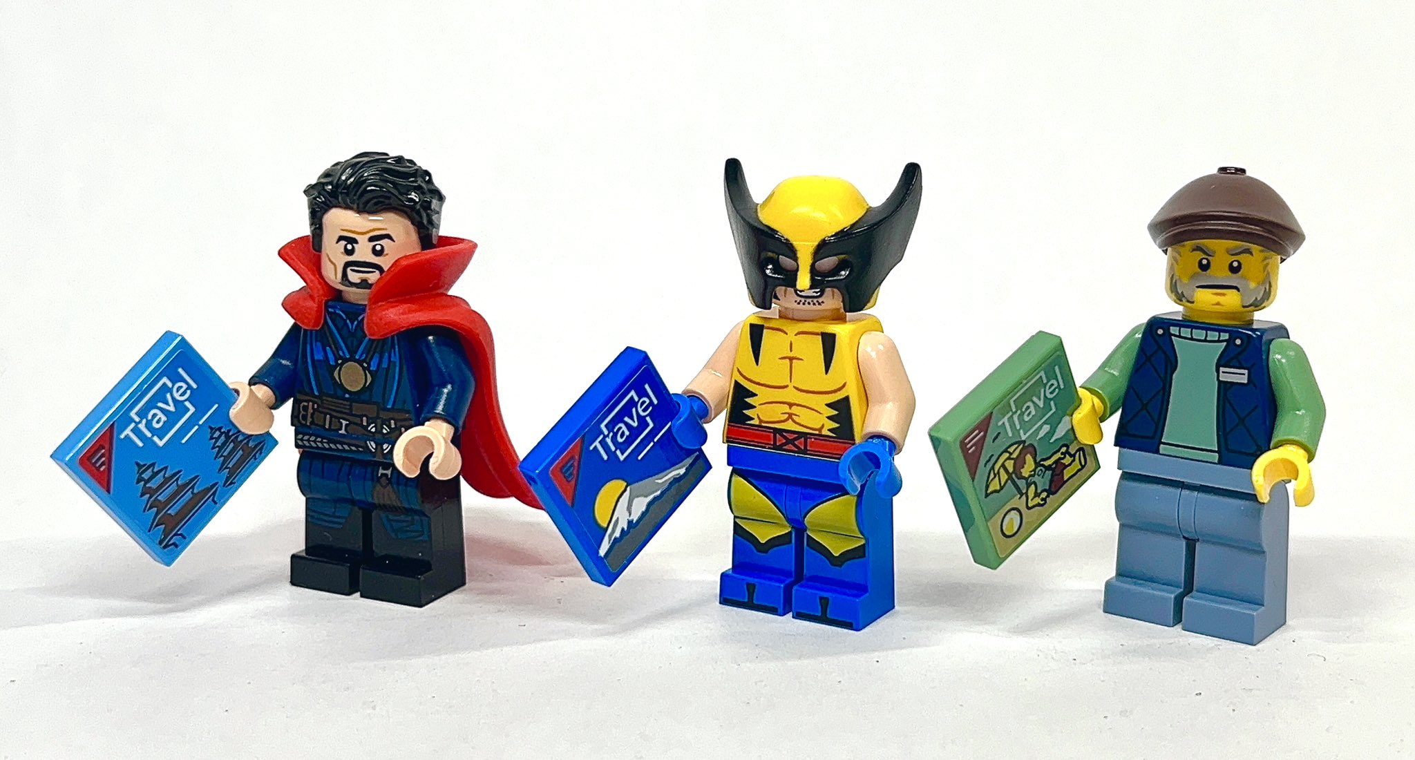 LEGO Corner Kiosk has a tie-in to two LEGO Marvel modulars