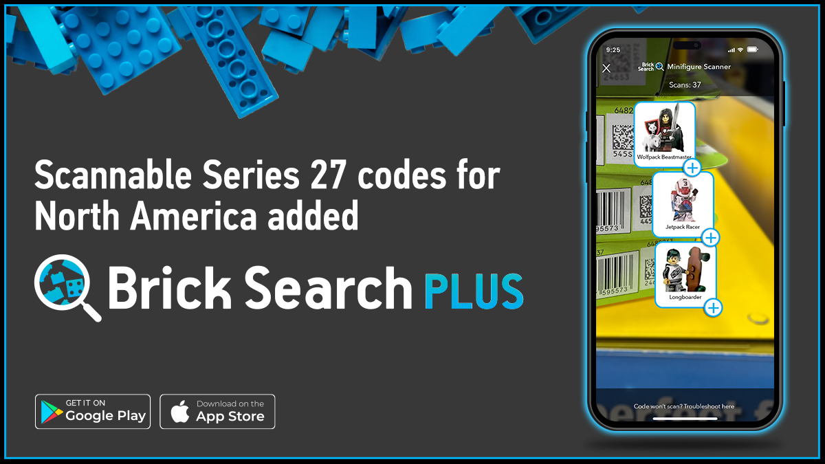 LEGO Series 27 North America codes added to Brick Search